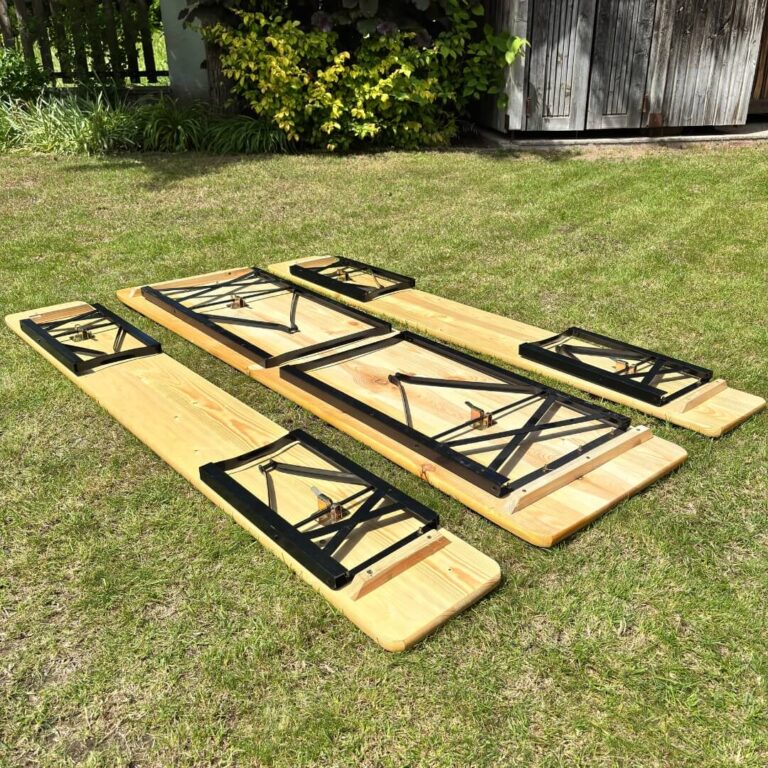 Pivný Set KLASIK 180 cm – Masívne Drevo, Pevná Konštrukcia